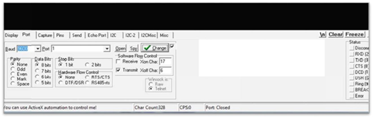 Serial Console - RealTerm - CEG5203 Assignments
